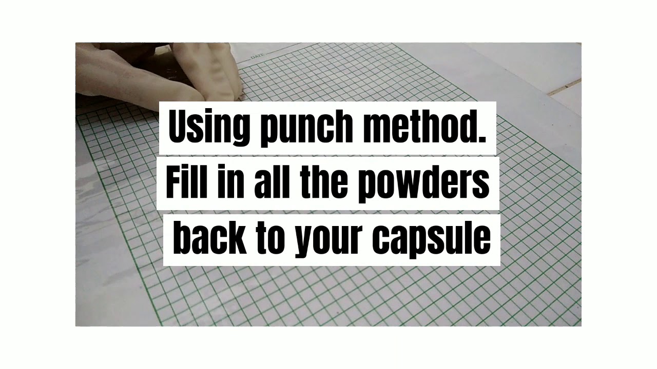 PREPARATION OF CAPSULE USING PUNCH METHOD // DELLOSA BSP-2B MAKATI ...