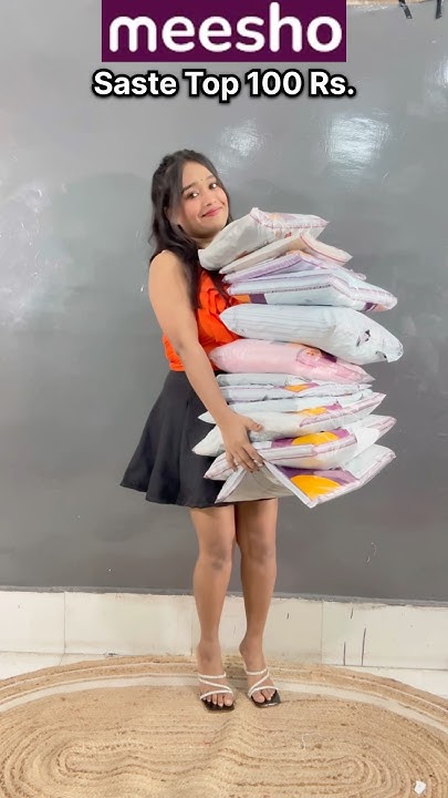 Meesho Sasta Huge Top Unboxing 🤗 || Sadak Ka Maal Sasta Maal 😳 #unboxingshorts #trend #viral ...