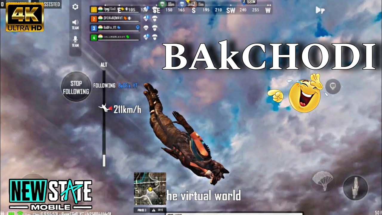 FULL BAKCHODI IN GAME🤣 | [ 4K HDR 60FPS ] | @NEWSTATEMOBILE #newstate#newstateindia#newstatepubg ...