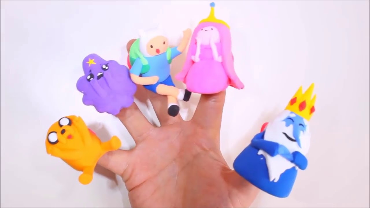 Finger Family | Adventure Time Nursery Rhyme Song Play Doh - YouTube
