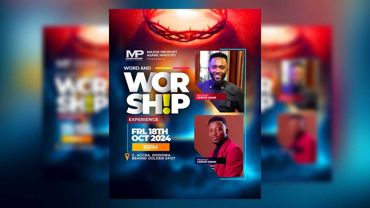 How To Design A Flyer For Church Program In Photoshop - YouTube