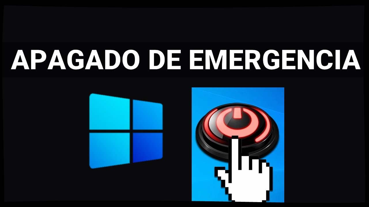 Cómo hacer un apagado de emergencia en Windows 11 - YouTube