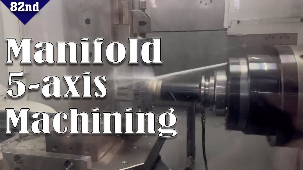 AAK Hydraulic Manifold Blocks 5 axis Machining Center Processing - YouTube