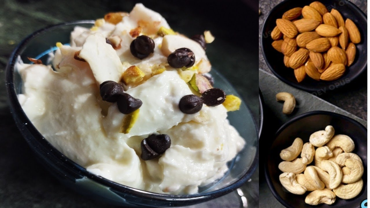 Matho /Kaju Draksh Matho/Shrikhand/ Dry fruits Matho/ડ્રાયફ્રુટ મઠો ...