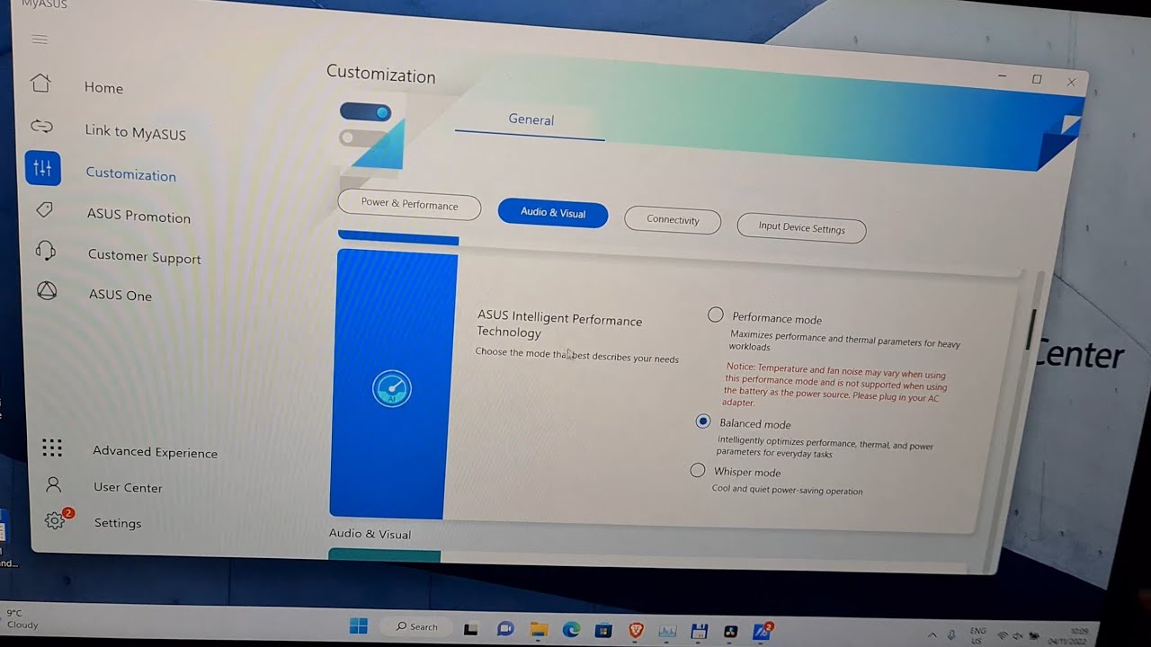 How to make laptop more Silent (Asus B2502CBA, Performance, Balance ...