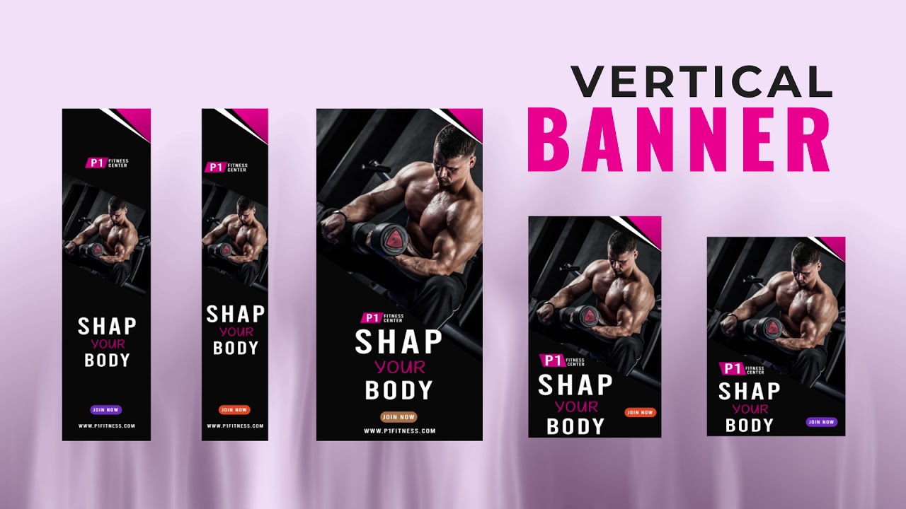 GYM Animated Banner Ads.- After effects- Motion graphic. - YouTube