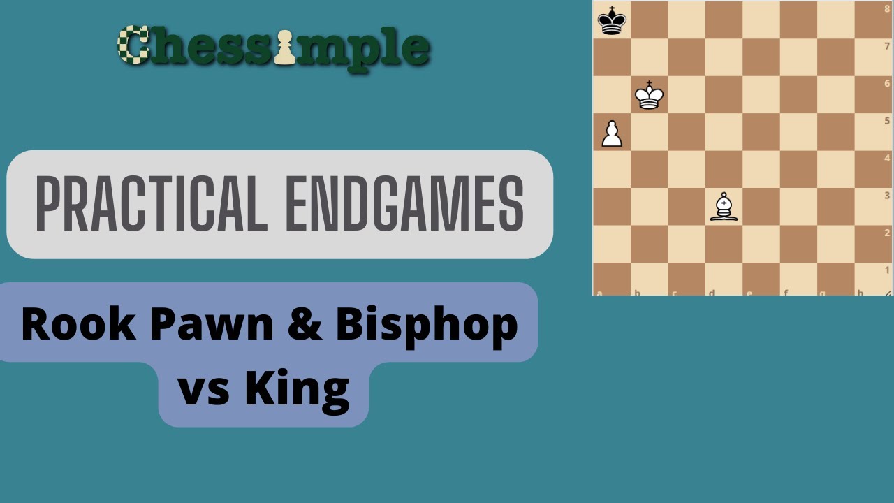 Practical Endgames | Rook Pawn and Bishop vs King | Rook Pawn Endgames ...