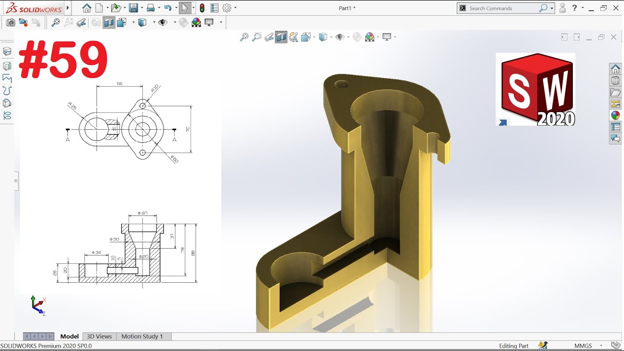 SOLIDWORKS Exercise #59 - YouTube