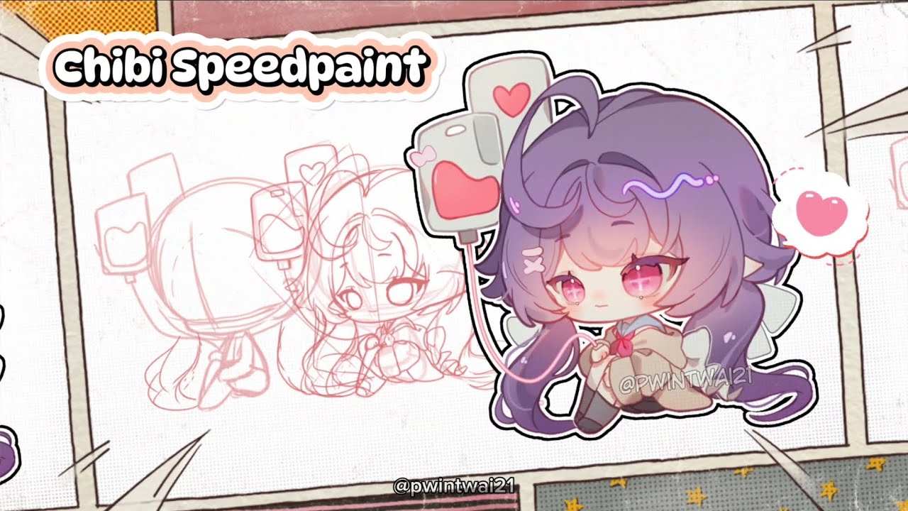 [ Tutorial ] How to draw a chibi | speedpaint 🌸 - YouTube