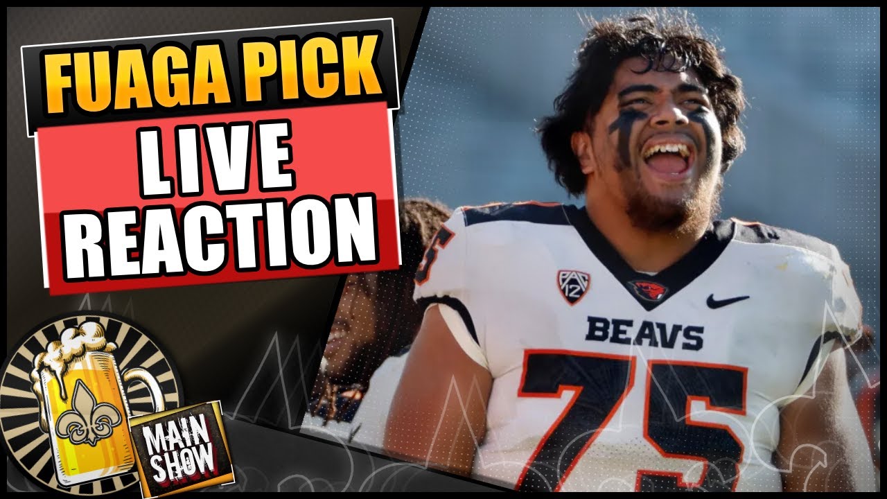 Saints Draft Taliese Fuaga - Live Reaction - YouTube