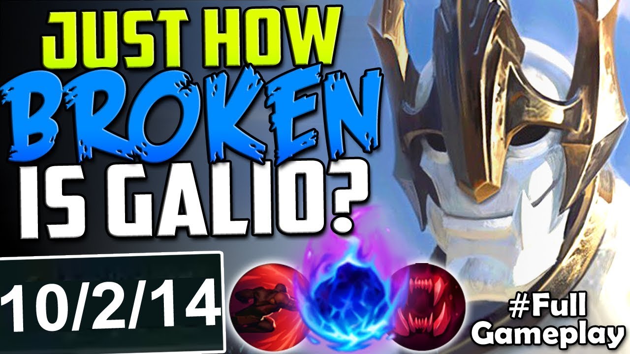JUST HOW BROKEN IS GALIO | 900+ DMG WITH Q | New Runes Galio vs Diana ...