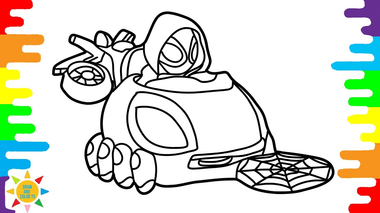 Marvel's Spidey and his Amazing Friends Coloring | Ghost-Spider Glow n ...