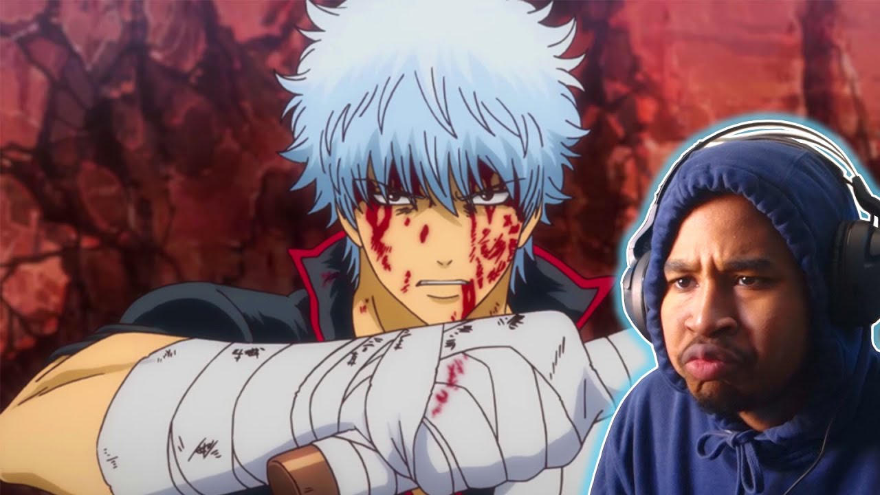 Top 10 Gintama Fights Blind Reaction! || Anime Reaction - YouTube