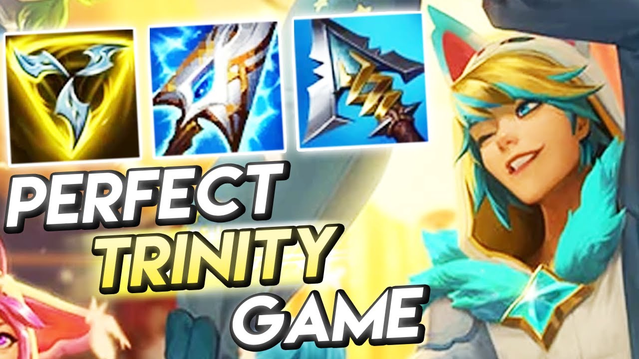 A PERFECT TRINITY FORCE EZREAL GAME - YouTube