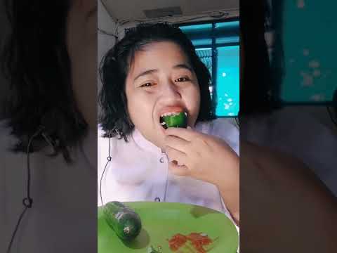 ASMR TIMUN HIJAU MIX SAOS SAMBAL