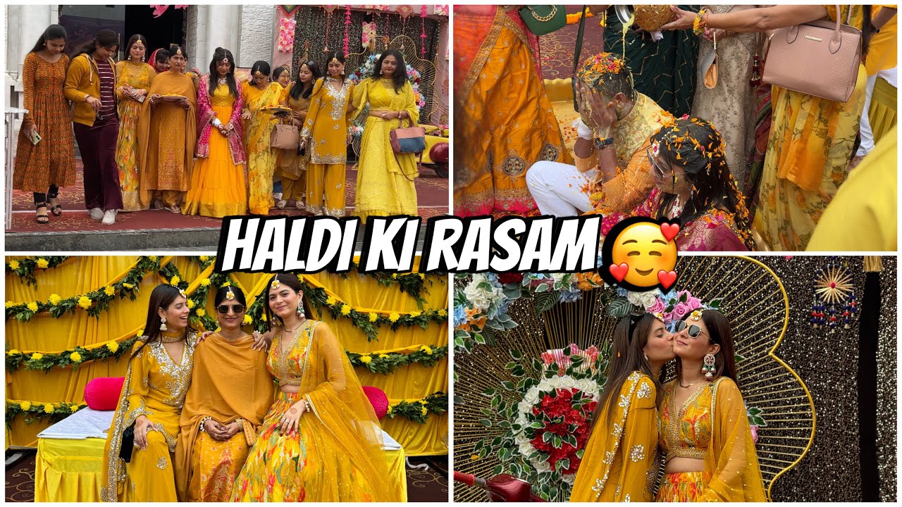 Haldi Ki Rasam 🤍 #Ceremony Vlog | Kajal the Great - YouTube