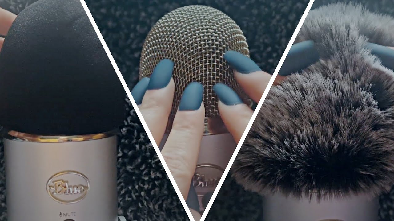 ASMR Mic Scratch Battle ⚔️ Bare vs. Foam/Fluffy Covers (No Talking ...