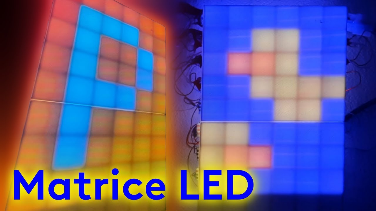 Crée une matrice LED, pour faire des pixel art ! - YouTube