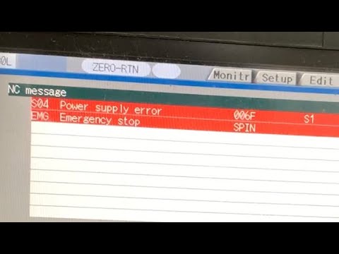 Mazatrol M730L: S04 Power Supply Error 006F S1 - YouTube