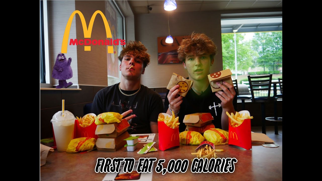 First To Eat 5,000 Calories Wins! | THREW UP - YouTube