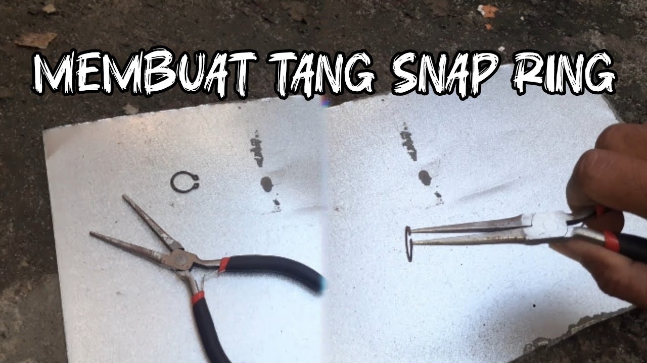 cara membuat tang snap ring dari tang lancip - YouTube