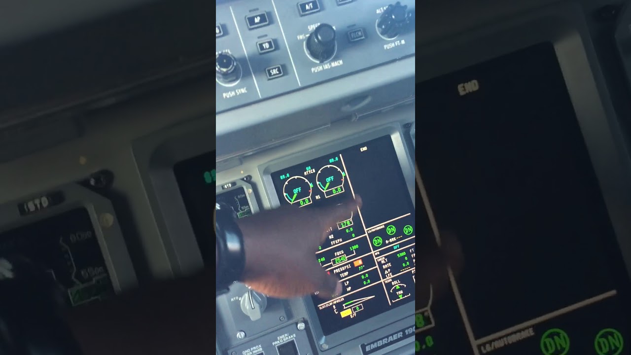 Powering up an E190 - YouTube