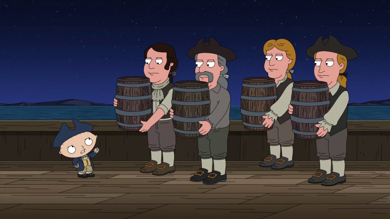 Family Guy - We even had ancestors at the Boston tea party - YouTube