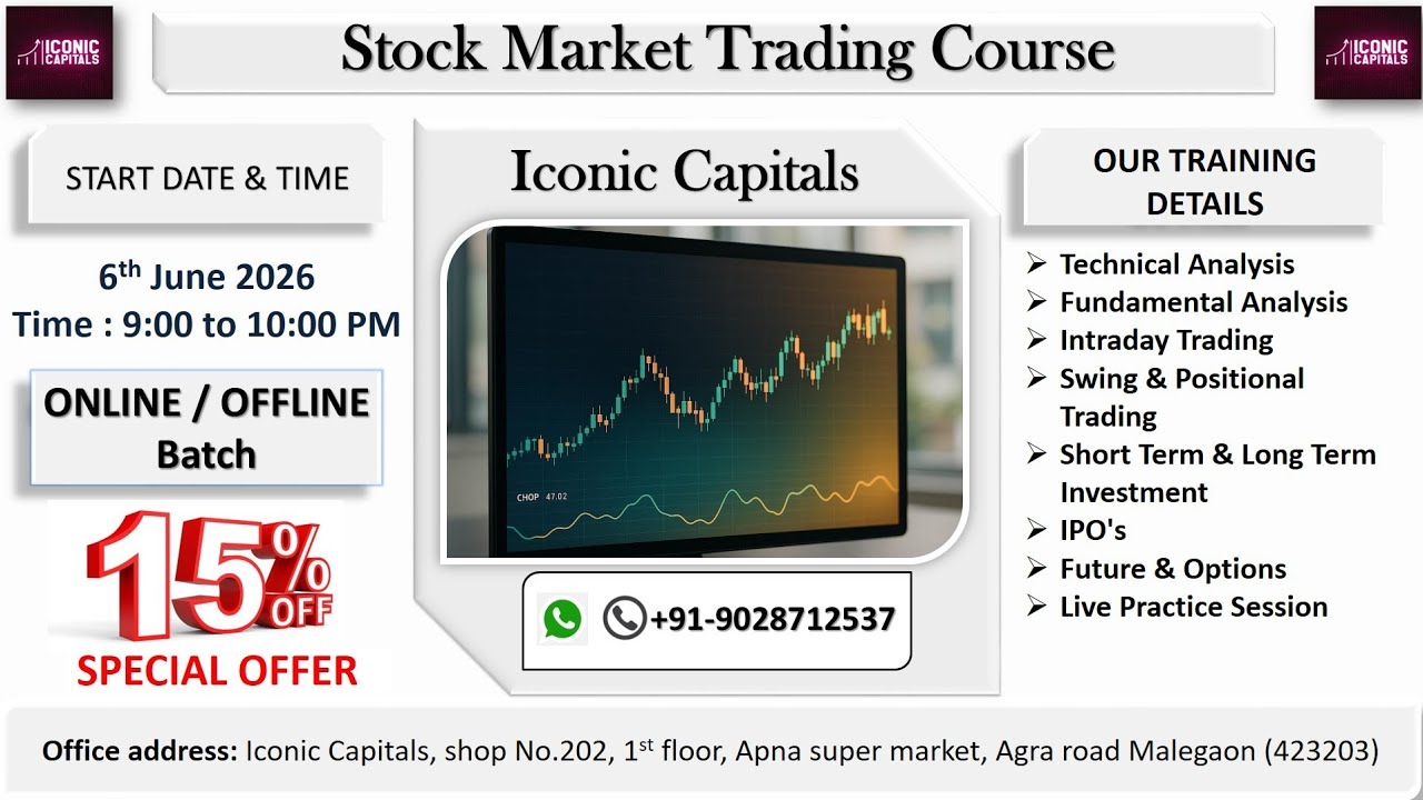 Stock Market Trading Course| Offline Batch Demo Session | Iconic ...