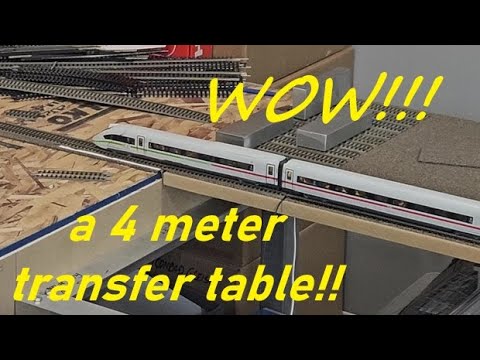 4 Meter Transfer Table H0 Model Trains Modelleisenbahn Layout update ...