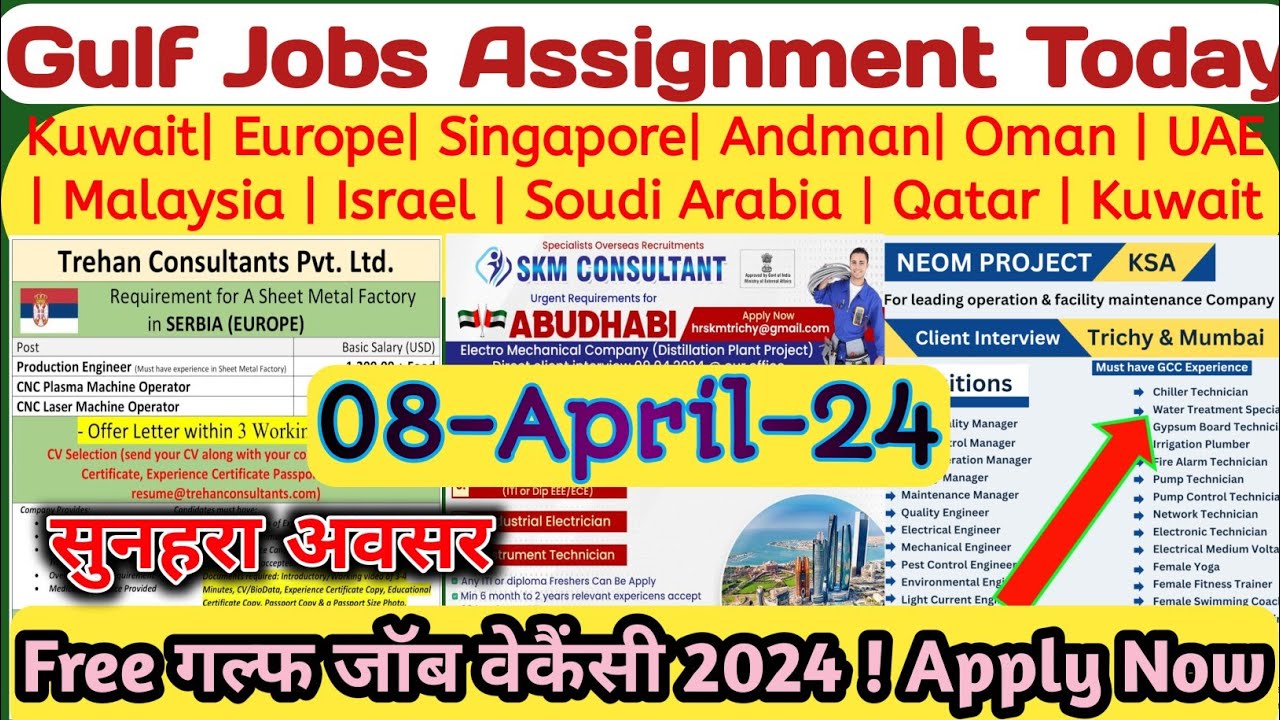🔥Assignment Abroad Times Today E-PAPER 08-04-2024 Fresher Can Apply# ...