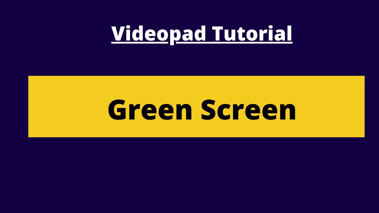 How To Use Chroma Key In Videopad - Videopad Video Editor Tutorial #16 ...