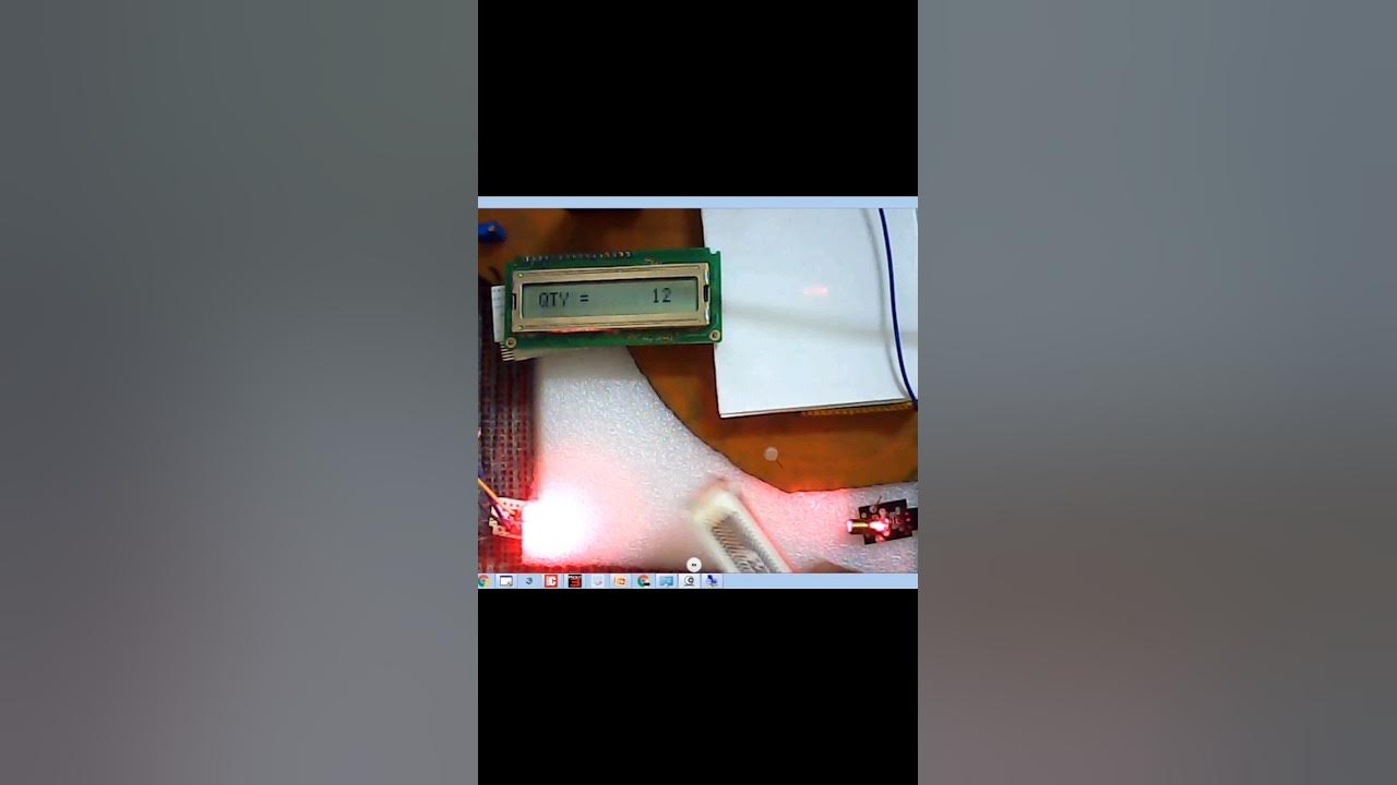 Object counting system using PIC16F877A microcontroller. #electronics #arduino #led #iot - YouTube