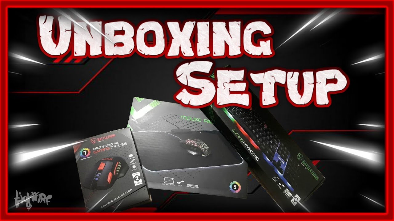 UNBOXING,un setup pas chers - YouTube