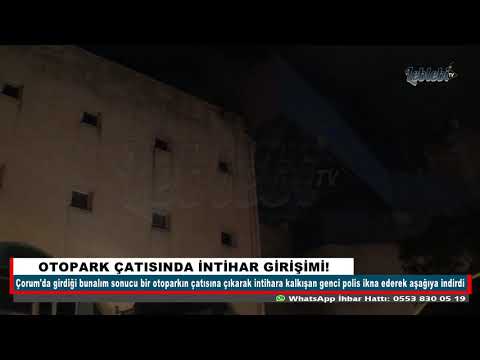 OTOPARK ÇATISINDA İNTİHAR GİRİŞİMİ!