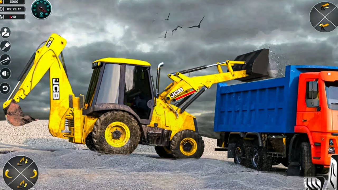 New Bulldozer Jcb 3DX Backhoe Loader Driving Game - Bus Simulator ...