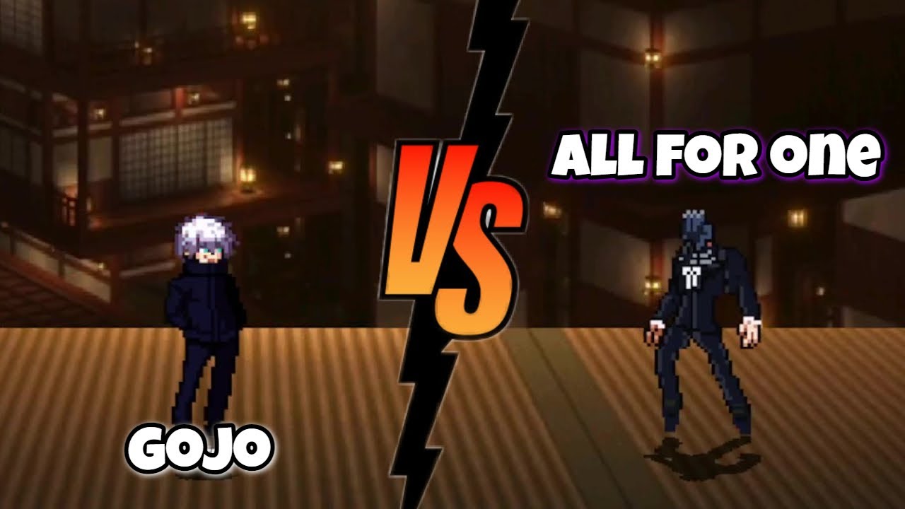 Gojo Vs All for one jujutsu kaisen x my hero academia fights / mugen ...