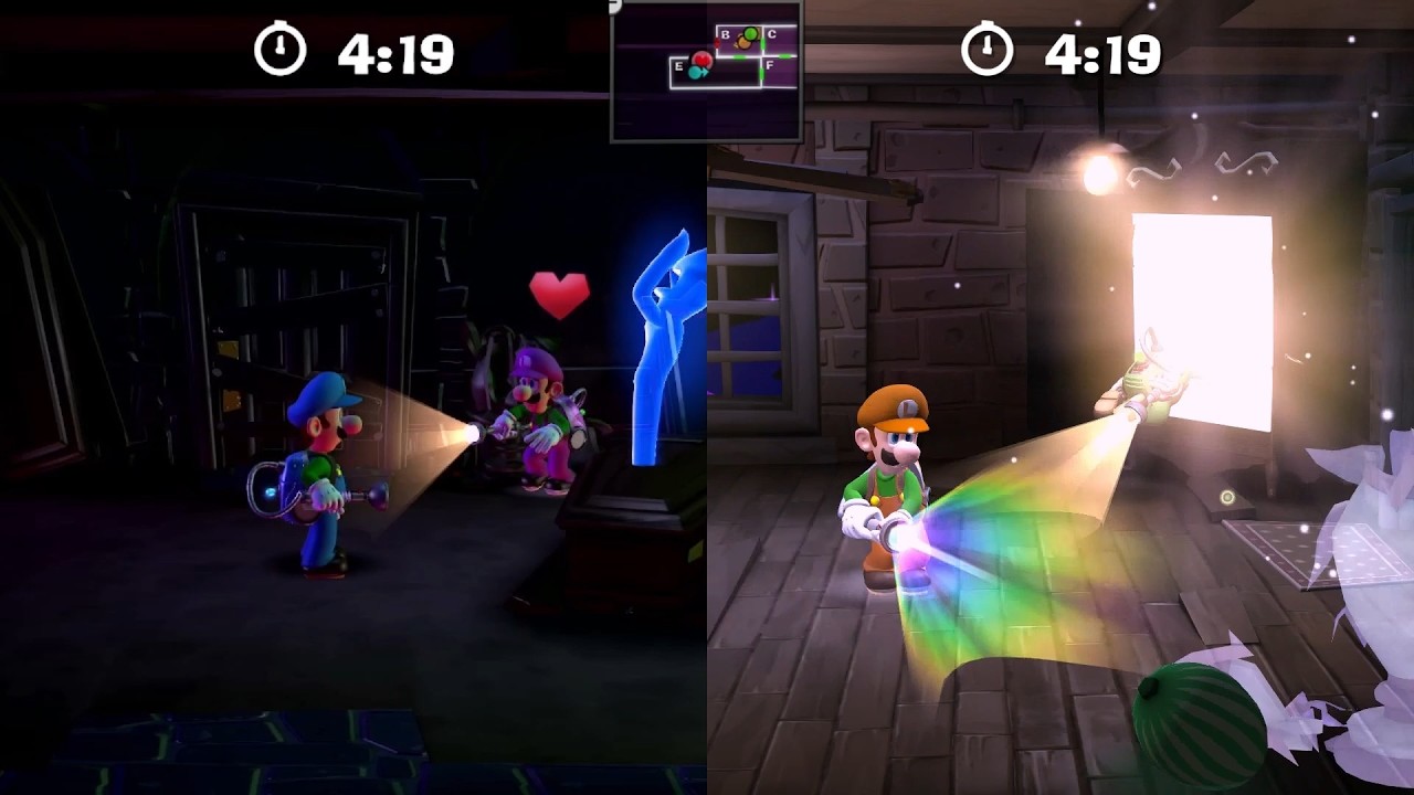 Luigi's Mansion 2 HD - 2-Player ScareScraper Splitscreen (Hunter Mode ...