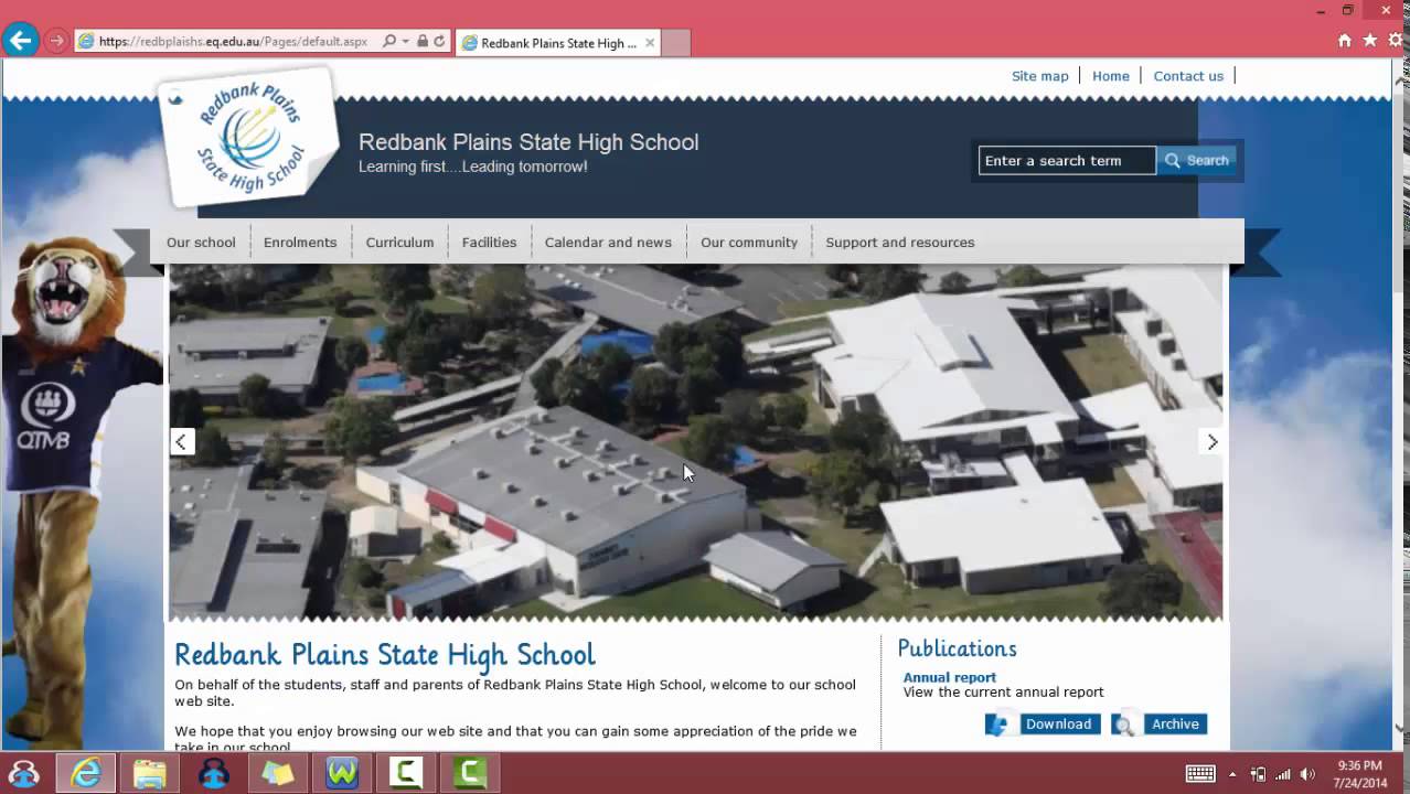 Redbank Plains State high school website 2015 - YouTube