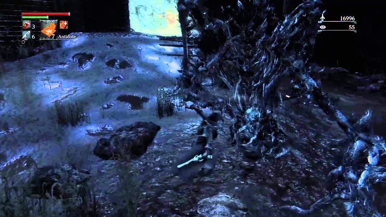 Bloodborne- DARKBEAST PAARL bold hunters mark glitch - YouTube