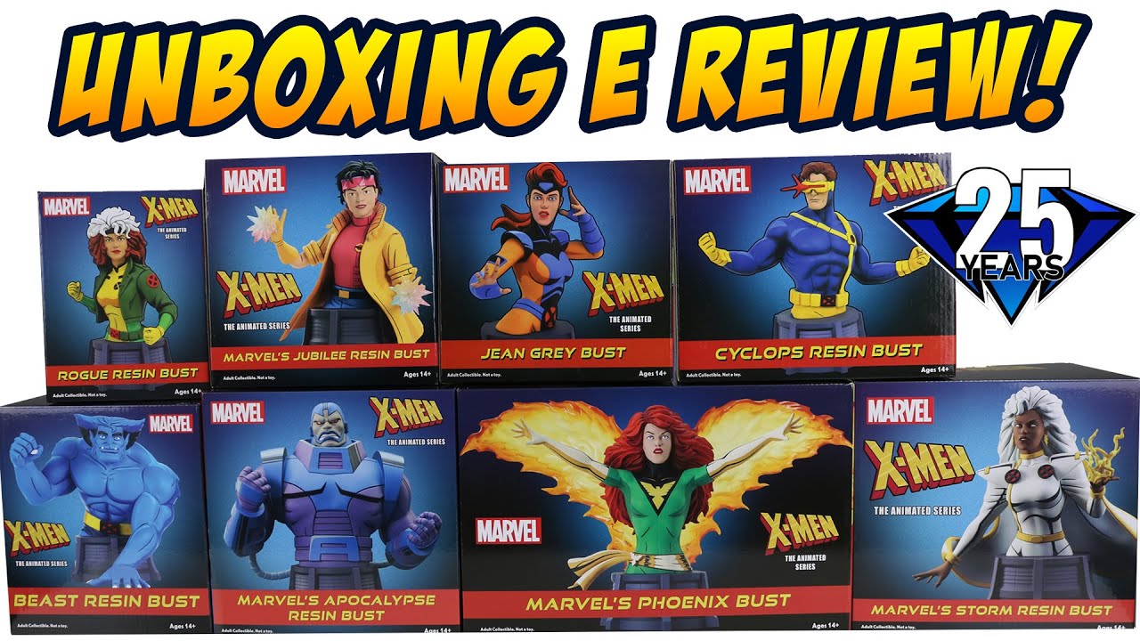 X-Men Animated Series - Unboxing e Review dos Bustos da Diamond Select ...
