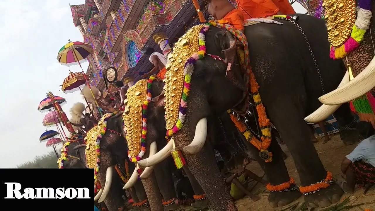 Kerala Festival Uthralikkavu Pooram Thrissur - YouTube