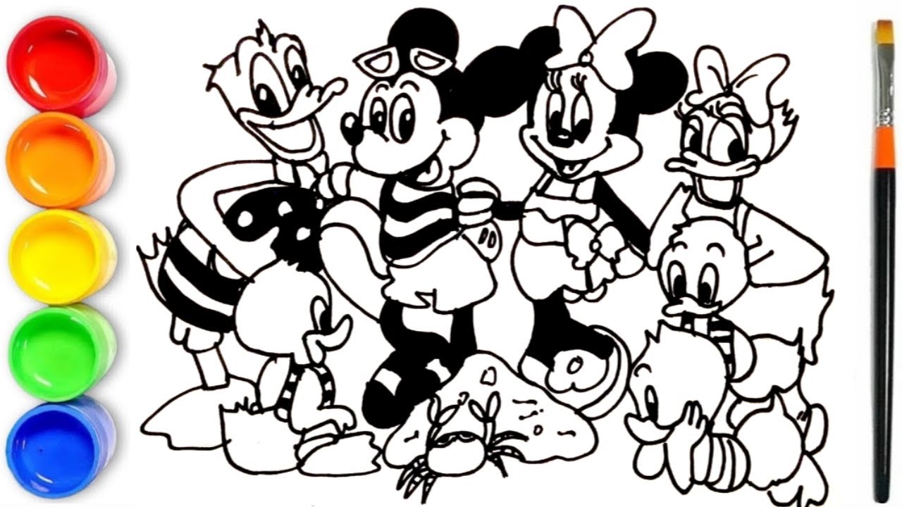 How to draw Mickey Mouse ClubHouse, Mickey Mouse ClubHouse Drawing ...