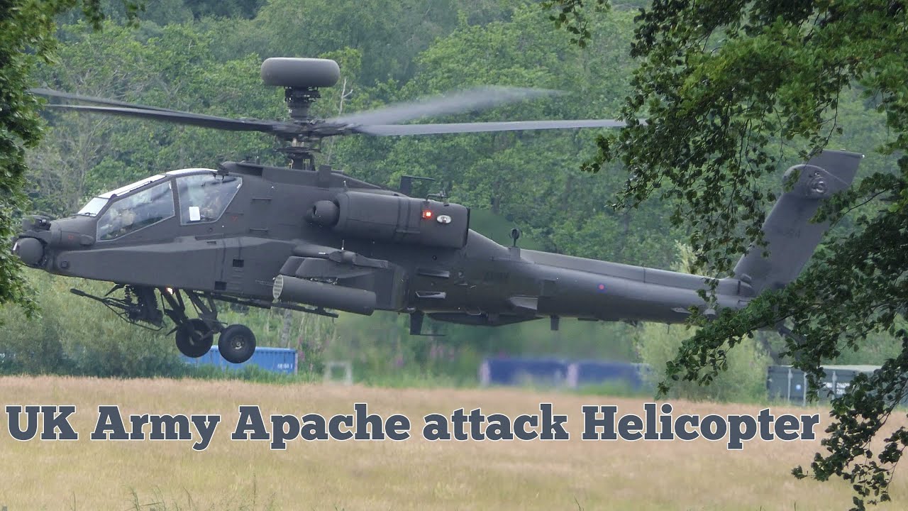 UK army Apache attack Helicopter - YouTube