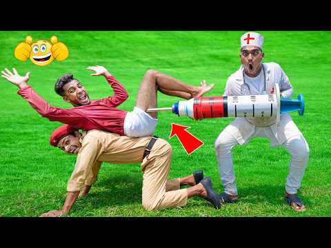 Must Watch New Doctor Comedy Video 2026 Amazing Injection Wala Comedy Video Try To Not Laugh Ep 53