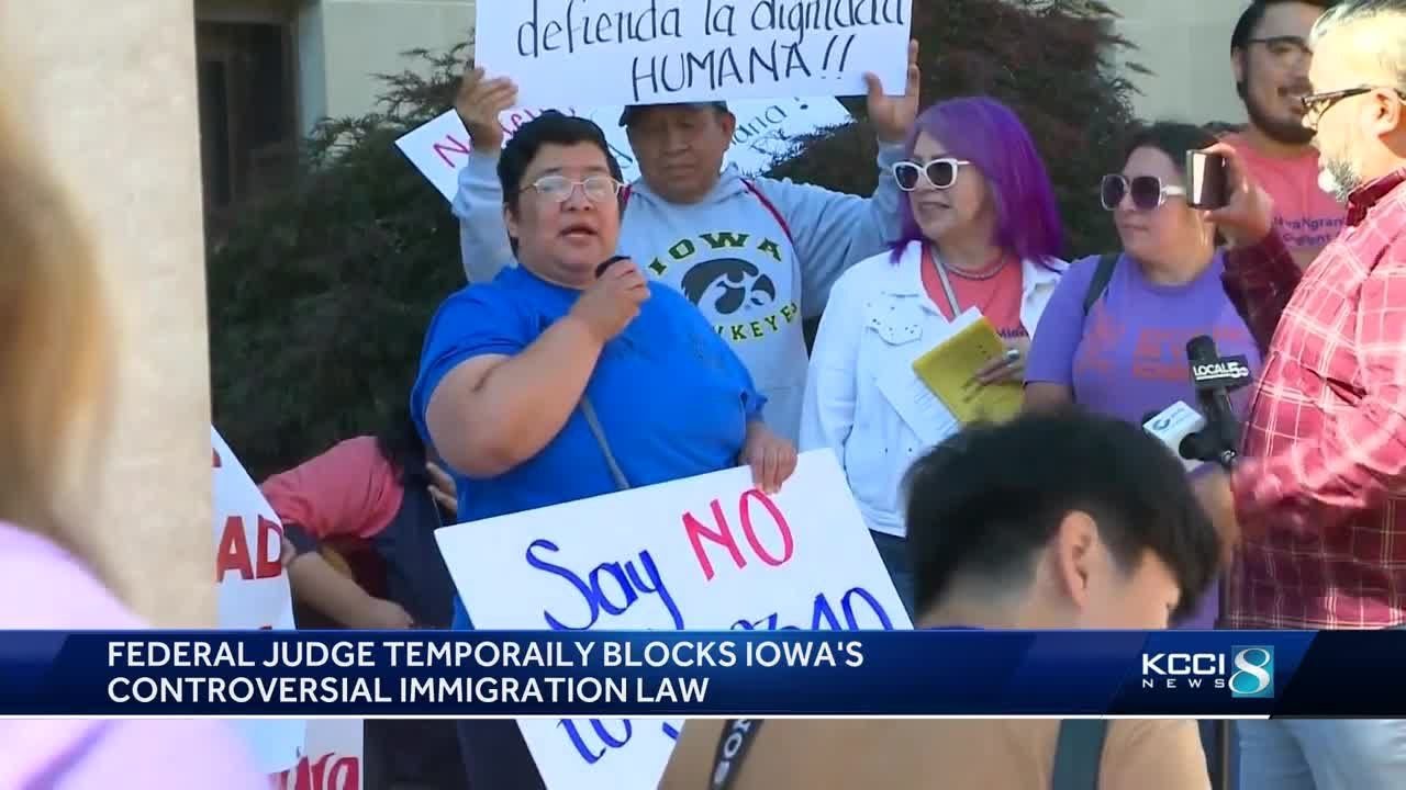 Federal judge temporarily blocks Iowa law that allows authorities to ...