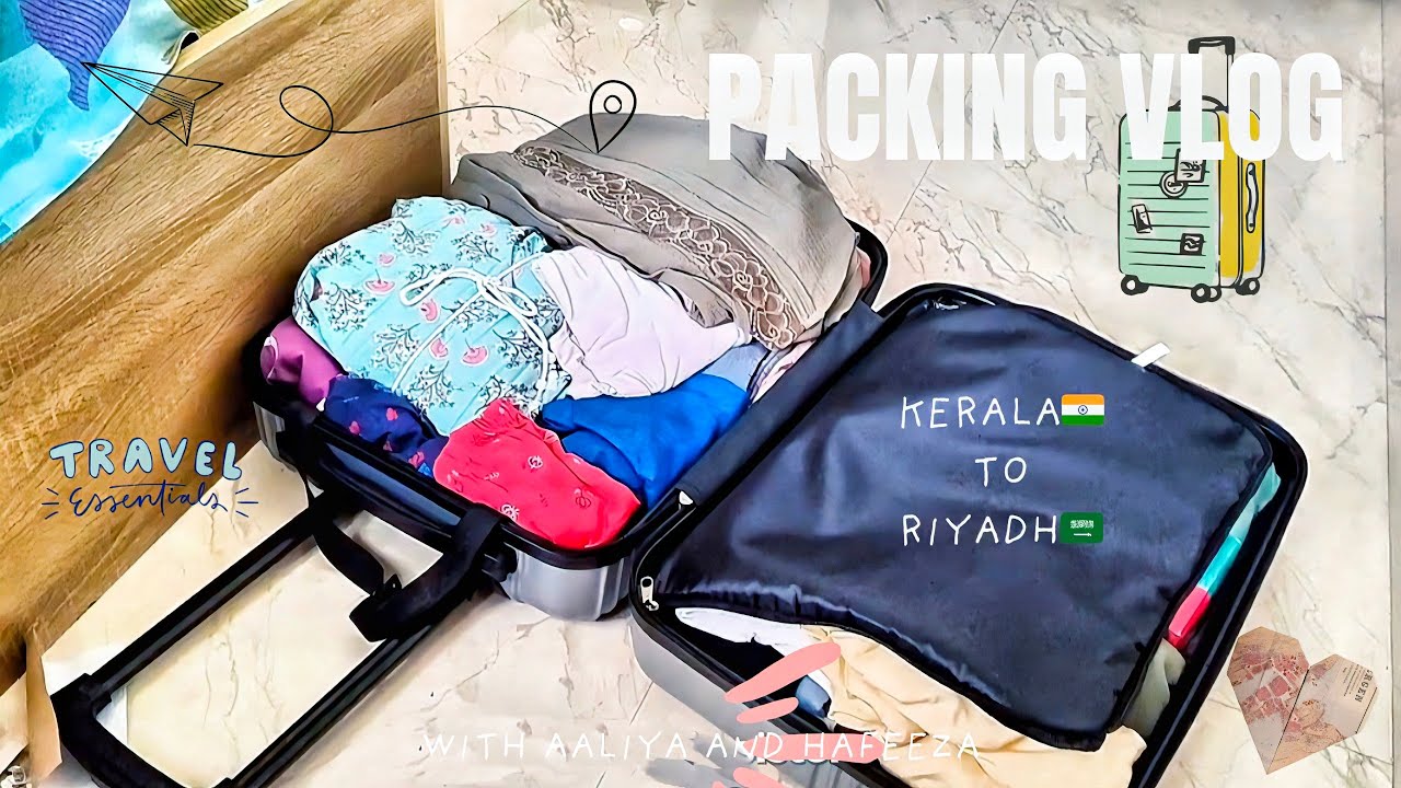 Pack With Us we're going back to 🇸🇦 ! | packing vlog🫢🧳 - YouTube