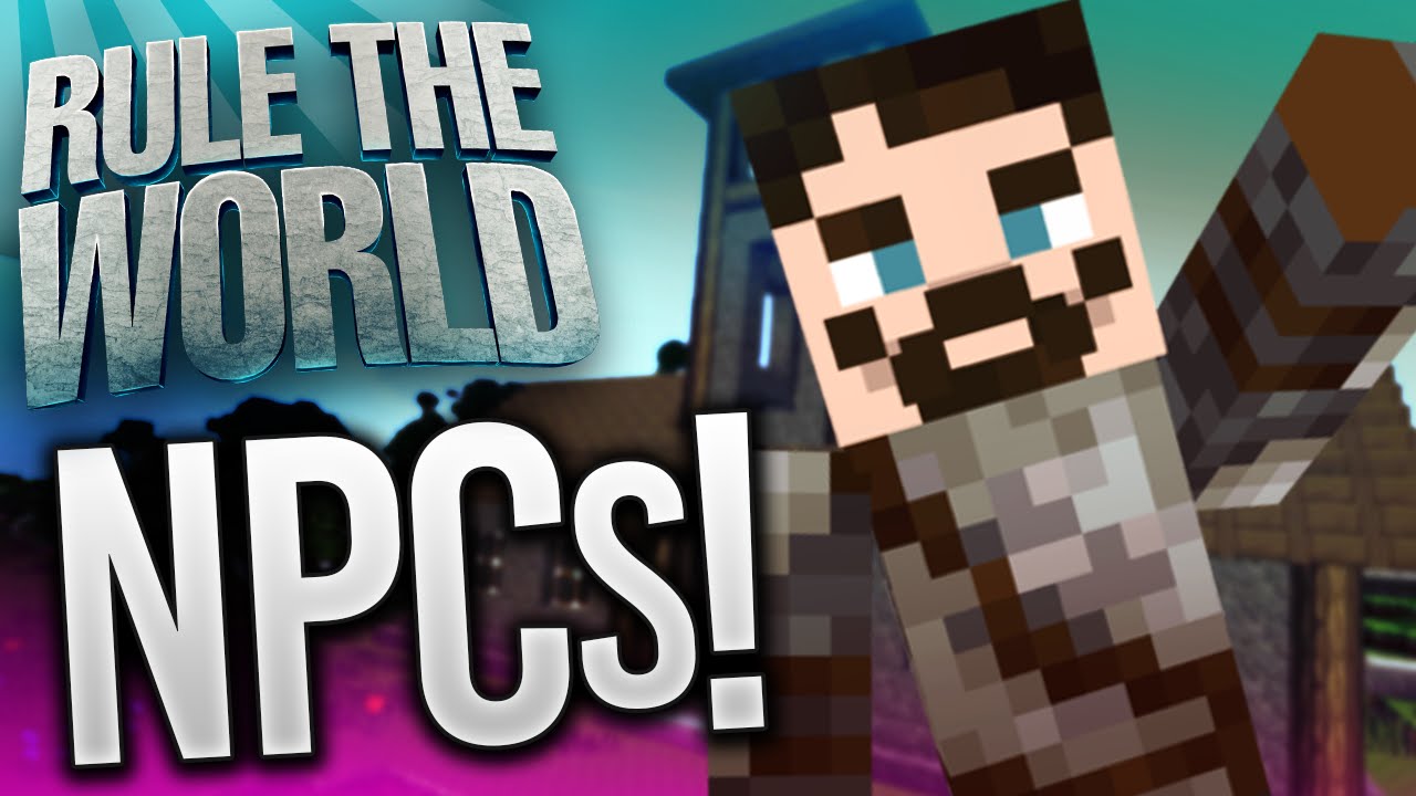 Minecraft Rule The World #4 - Town Hall and NPC Worker! - YouTube