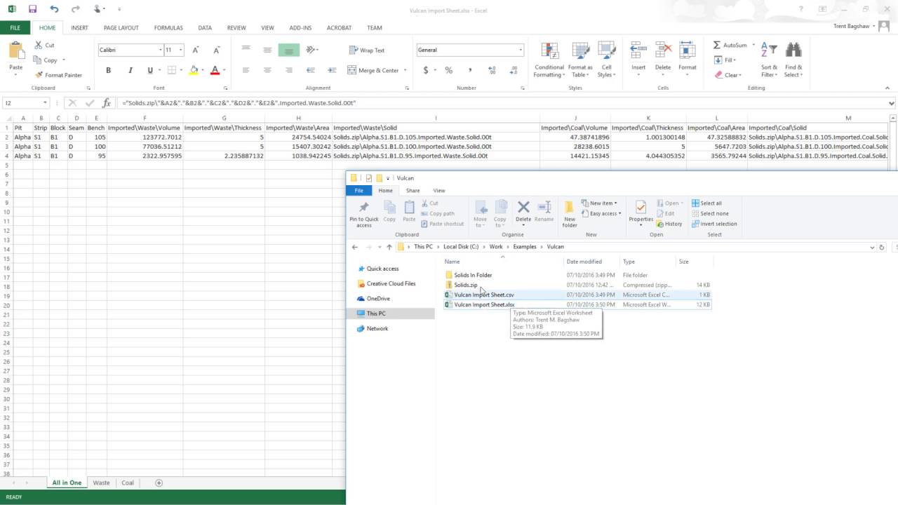Mapping Solids in a CSV/XLS for Import into Spry - YouTube