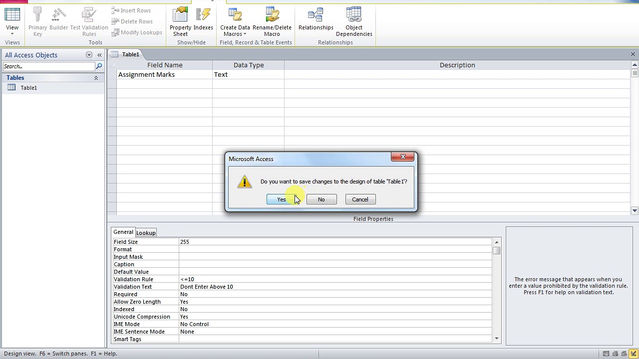 Validation Text MS Access YouTube validation-text-ms-access-youtube