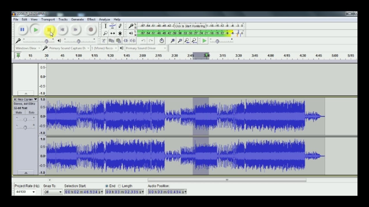 Audio Mixing Mix music and voice in audacity - YouTube